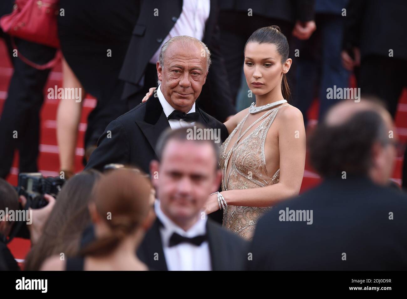 Fawaz Gruosi Bella Hadid Attending The Cafe Society Screening And The