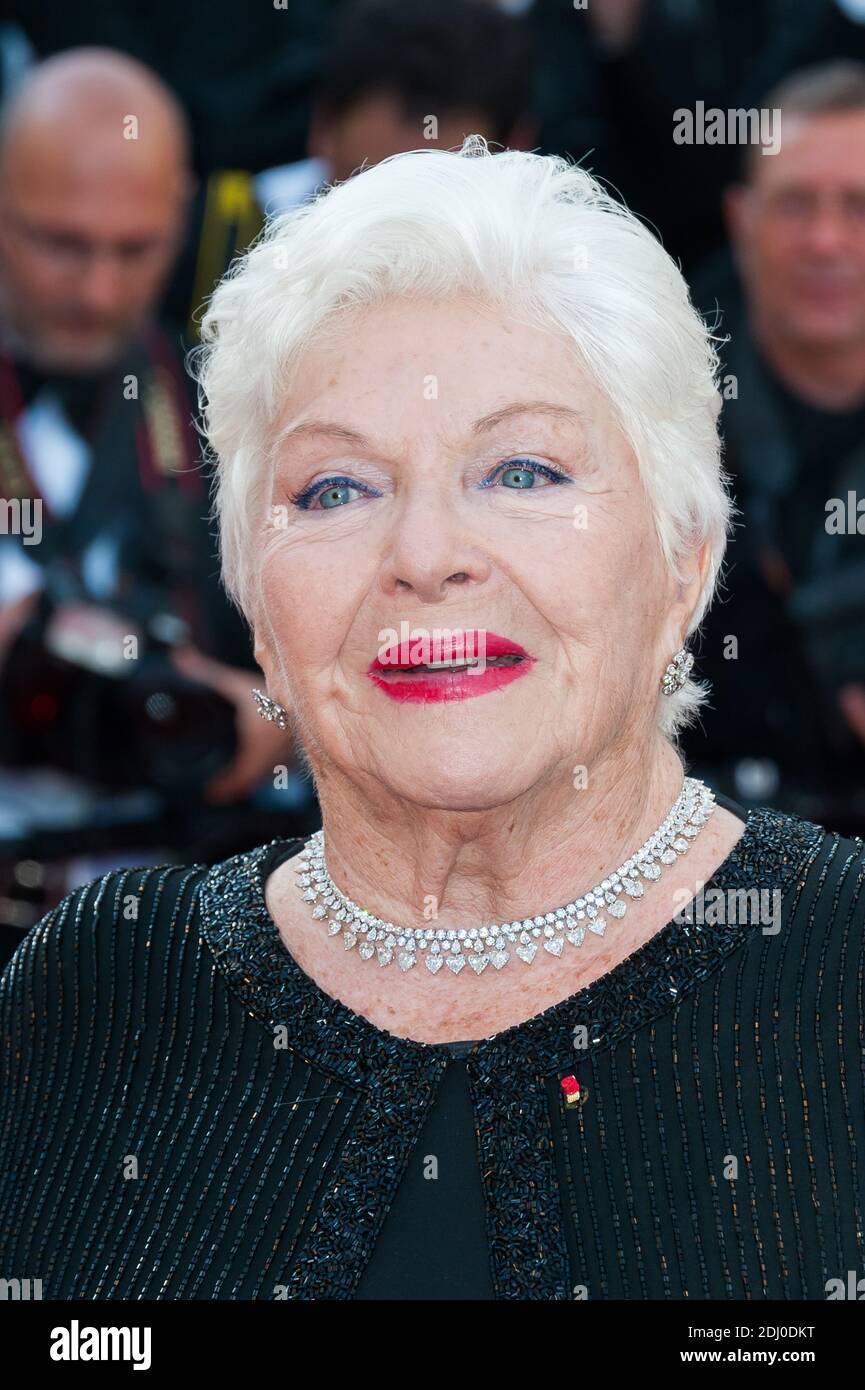 Line Renaud arriving on the red carpet of 'Cafe society' screening and ...