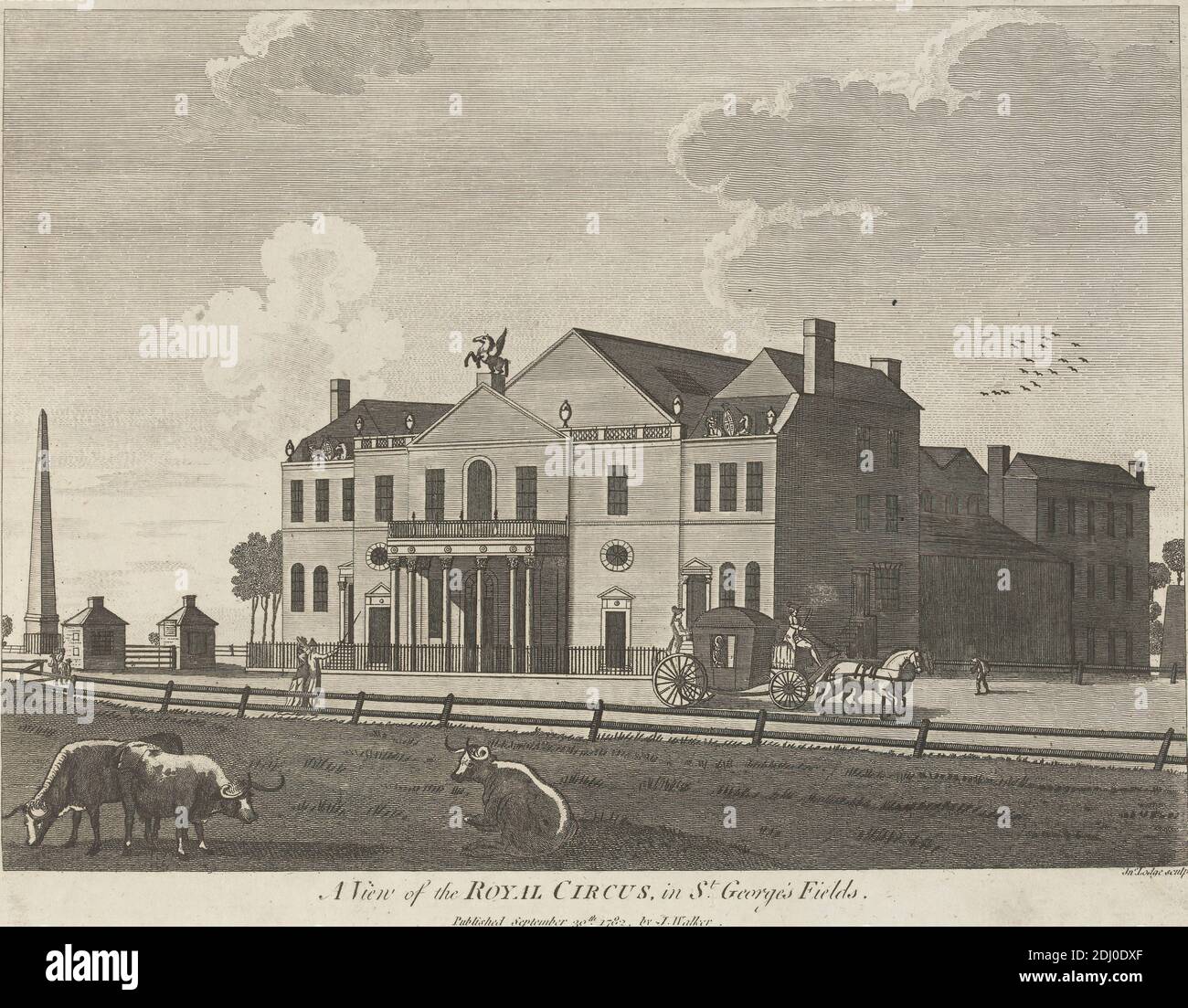 A View of the Royal Circus in St. George's Fields, John Lodge, active ...