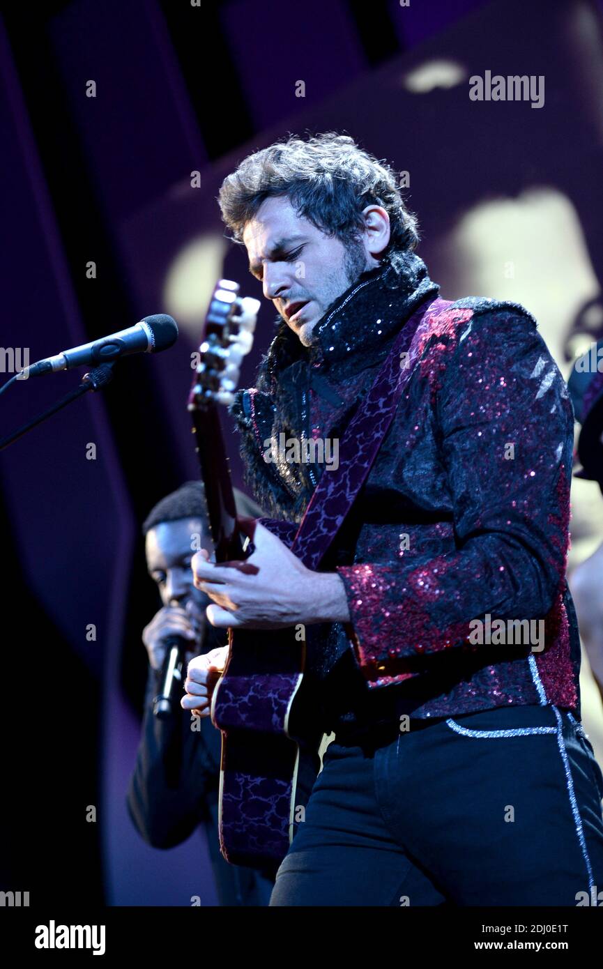 Matthieu Chedid aka M performs at the opening ceremony of the 69th ...