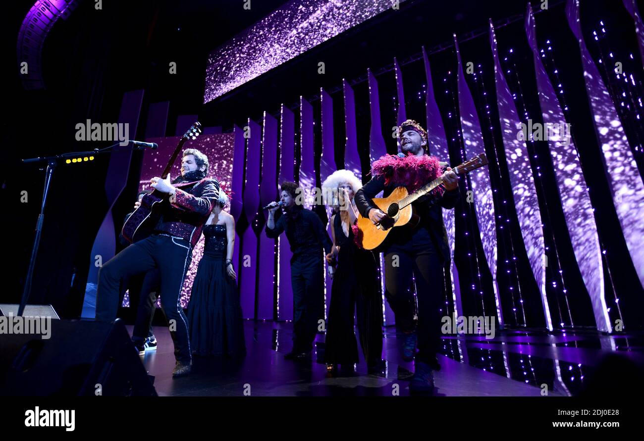 Matthieu Chedid aka M performs at the opening ceremony of the 69th ...