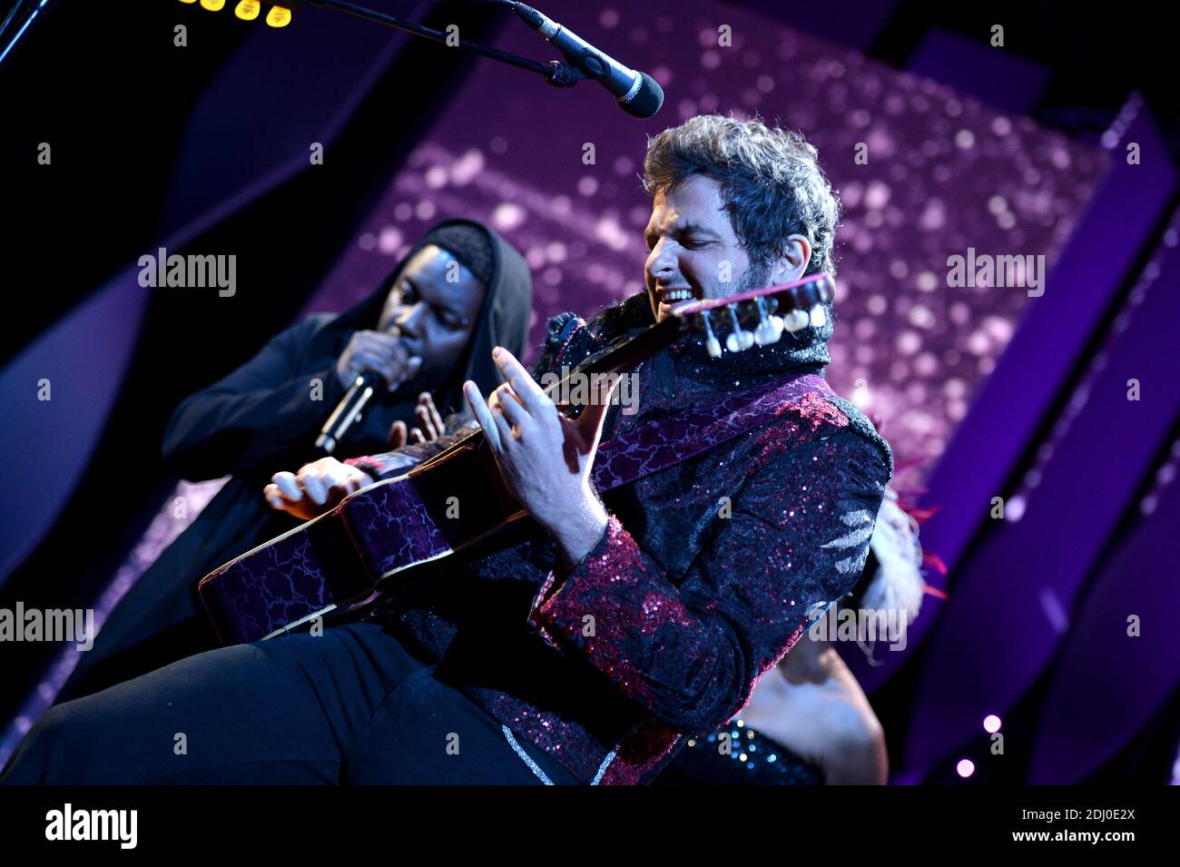 Matthieu Chedid aka M performs at the opening ceremony of the 69th ...
