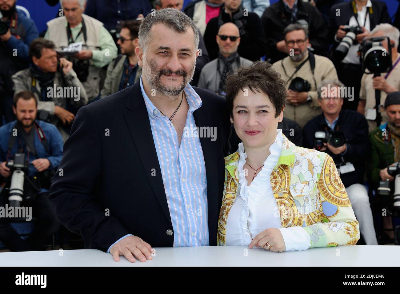 Cristi Puiu and Anca Puiu attending the 'Sieranevada' Photocall at the ...