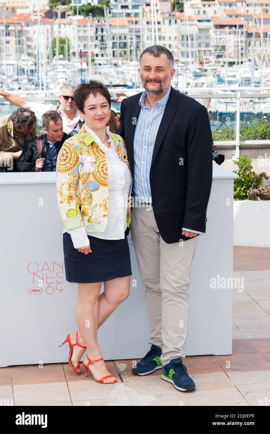 Director Cristi Puiu and Producer Anca Puiu at a photocall for the film ...