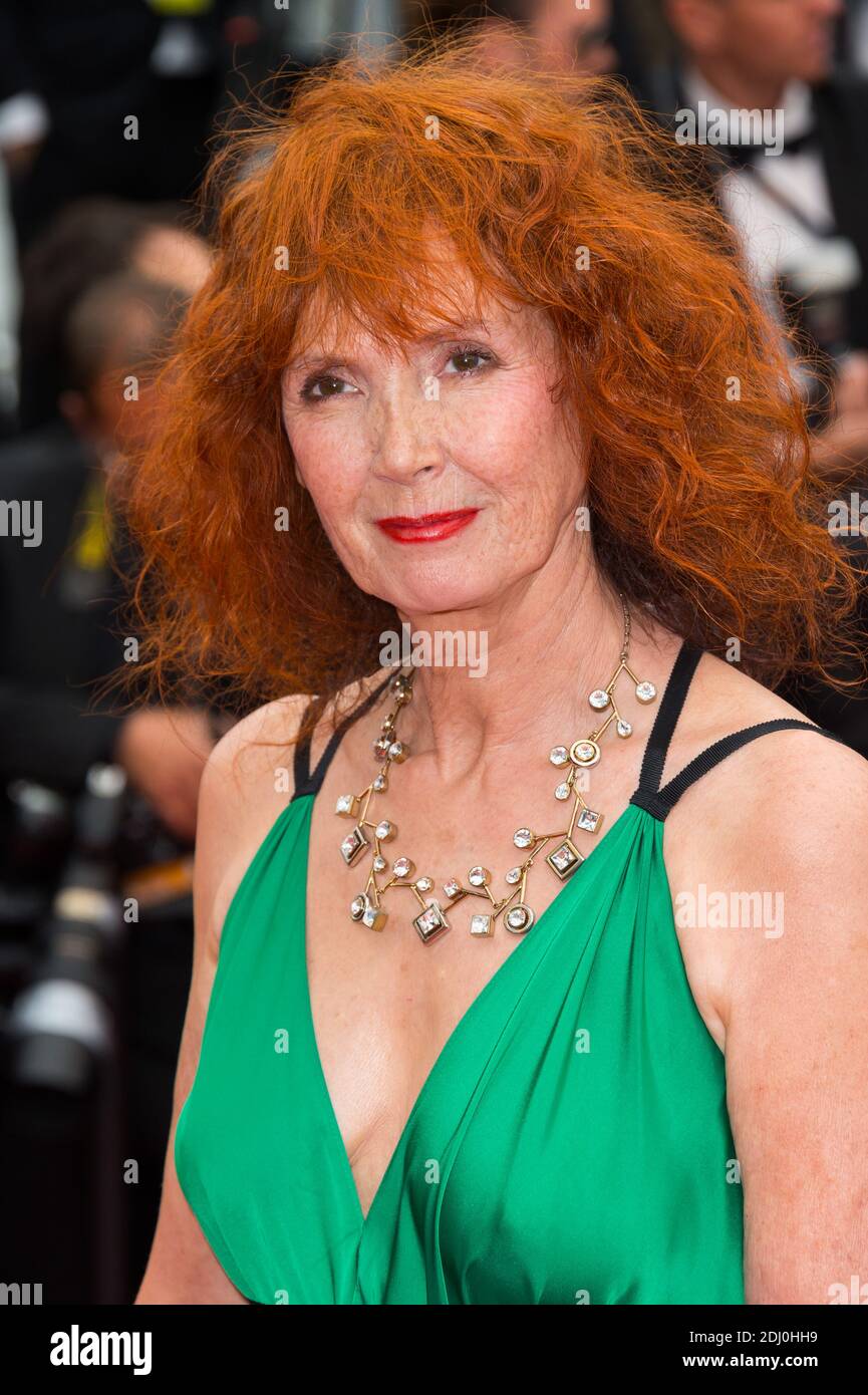 Sabine Azema arriving on the red carpet of 'Ma Loute' screening and ...