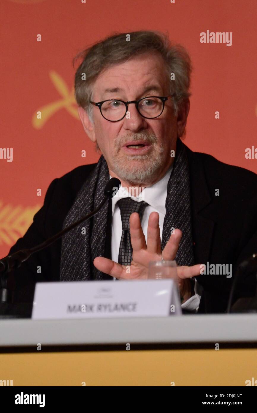 Steven Spielberg attending 'The BFG' Press Conference at the Palais Des ...