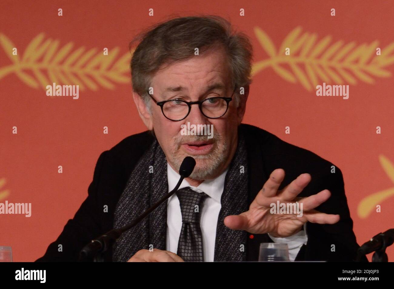 Steven Spielberg attending 'The BFG' Press Conference at the Palais Des ...