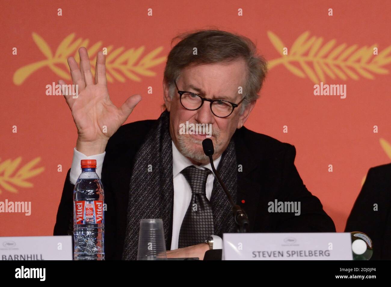 Steven Spielberg attending 'The BFG' Press Conference at the Palais Des ...