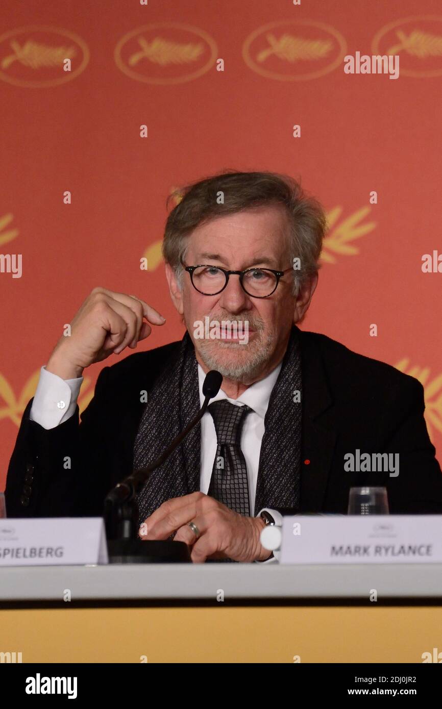 Steven Spielberg attending 'The BFG' Press Conference at the Palais Des ...