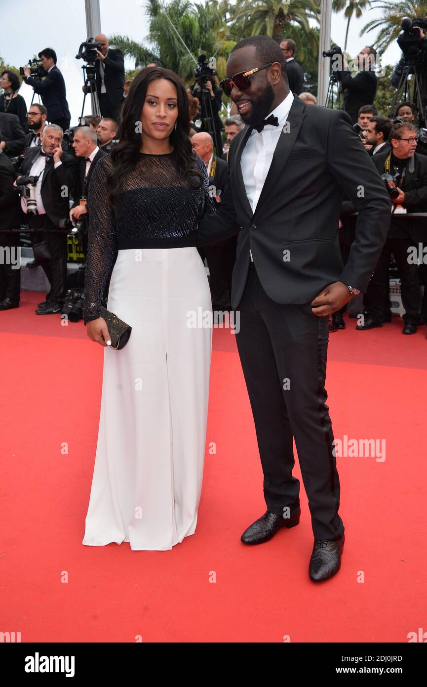 Maitre Gims and girlfriend attending the The BFG screening at the ...