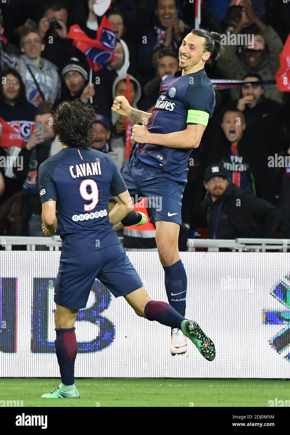 PSG's Zlatan Ibrahimovic during the French First League soccer match ...