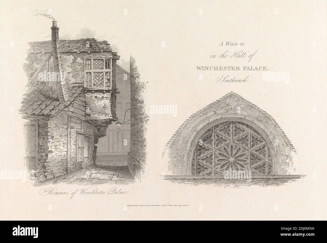 A Window in the Hall of Winchester Palace, Southwark, James S. Storer ...