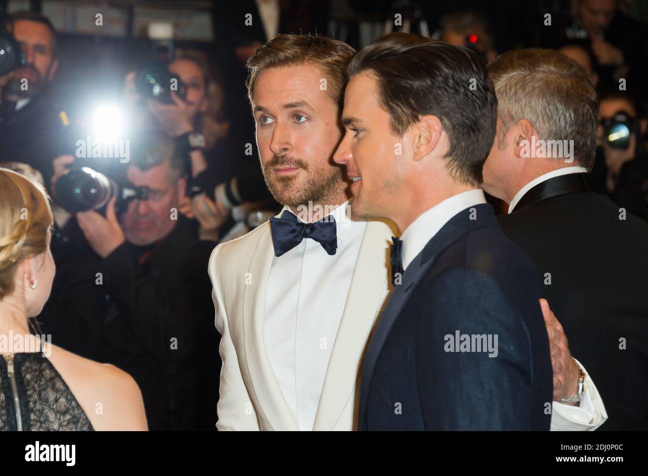 Ryan Gosling and Matt Bomer arriving on the red carpet of 'The nice ...