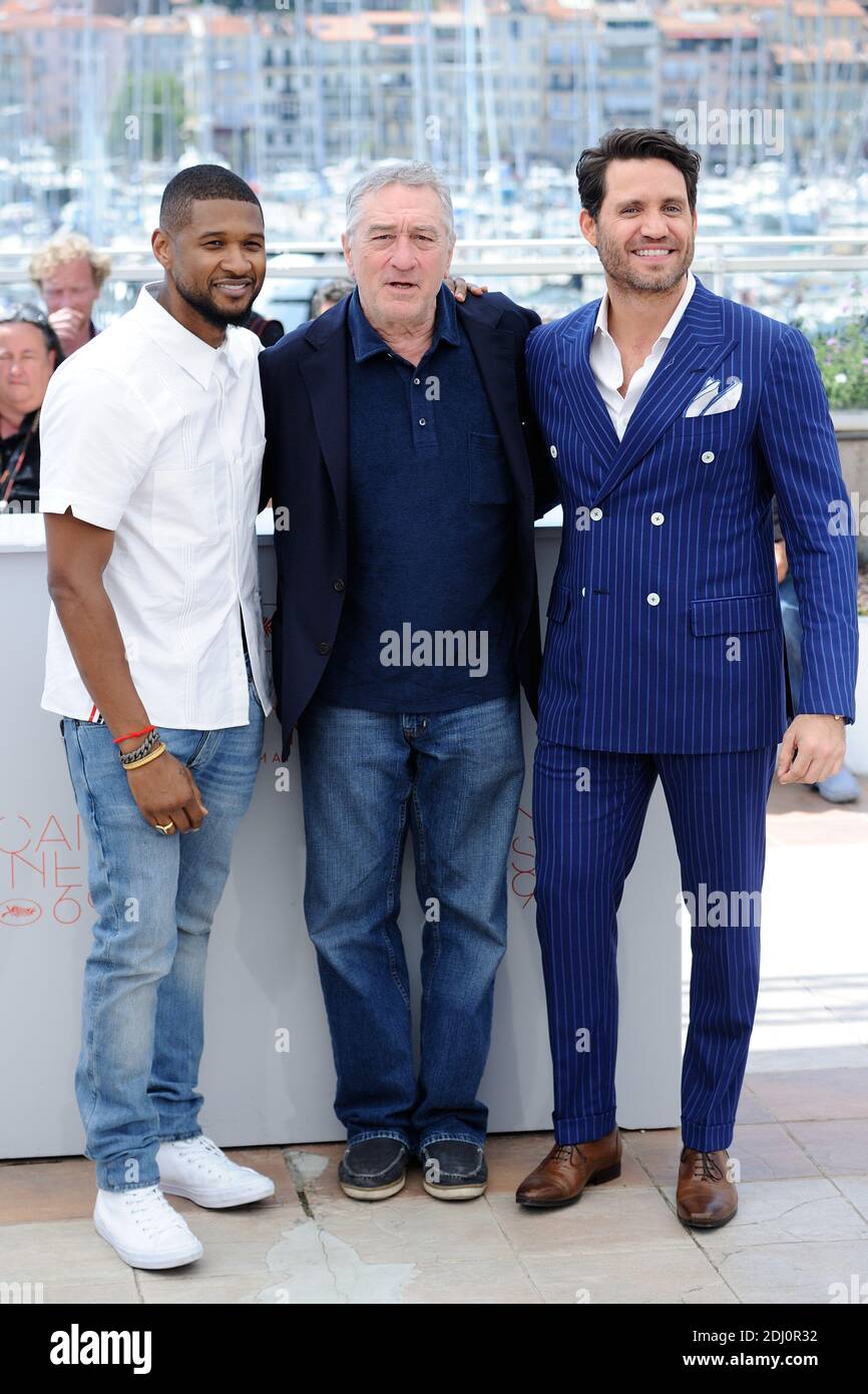 Usher Raymond IV, Robert de Niro and Edgar Ramirez attending the 'Hands ...