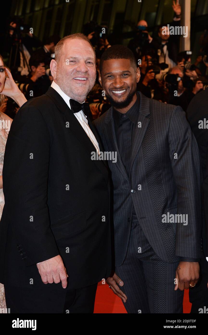 Harvey Weinstein, Usher Raymond IV attending the Hands Of Stone ...
