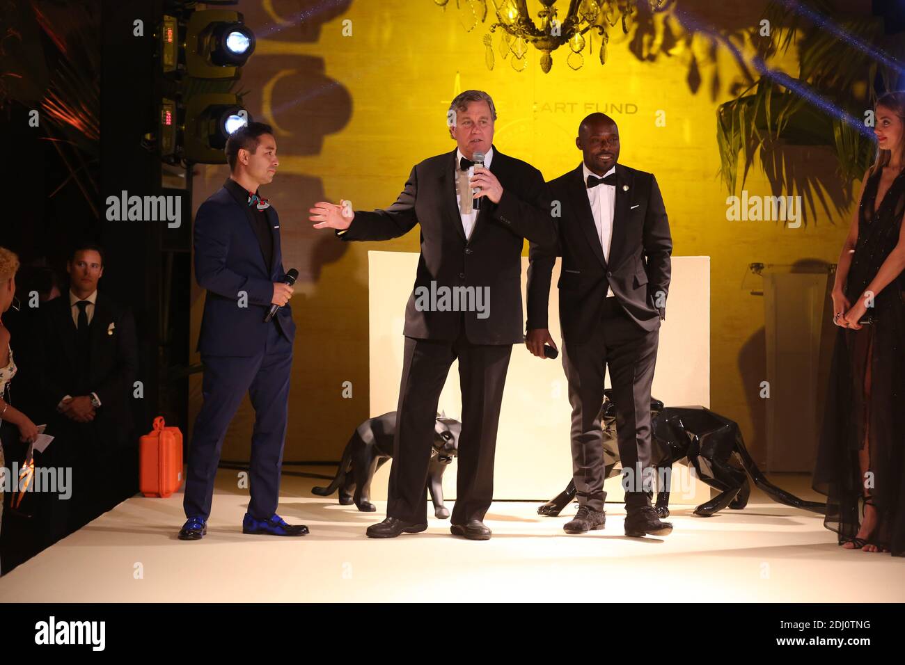 David Luu, Tom Bernard and Jimmy Jean-Louis attending the Heart Fund ...