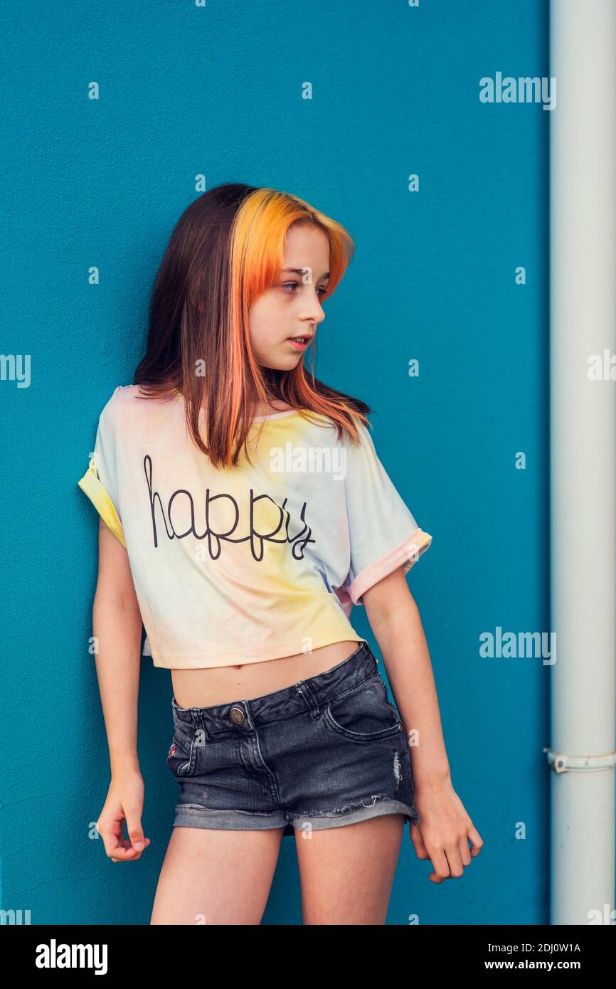 Beautiful school girl 11 years hi-res stock photography and images - Alamy