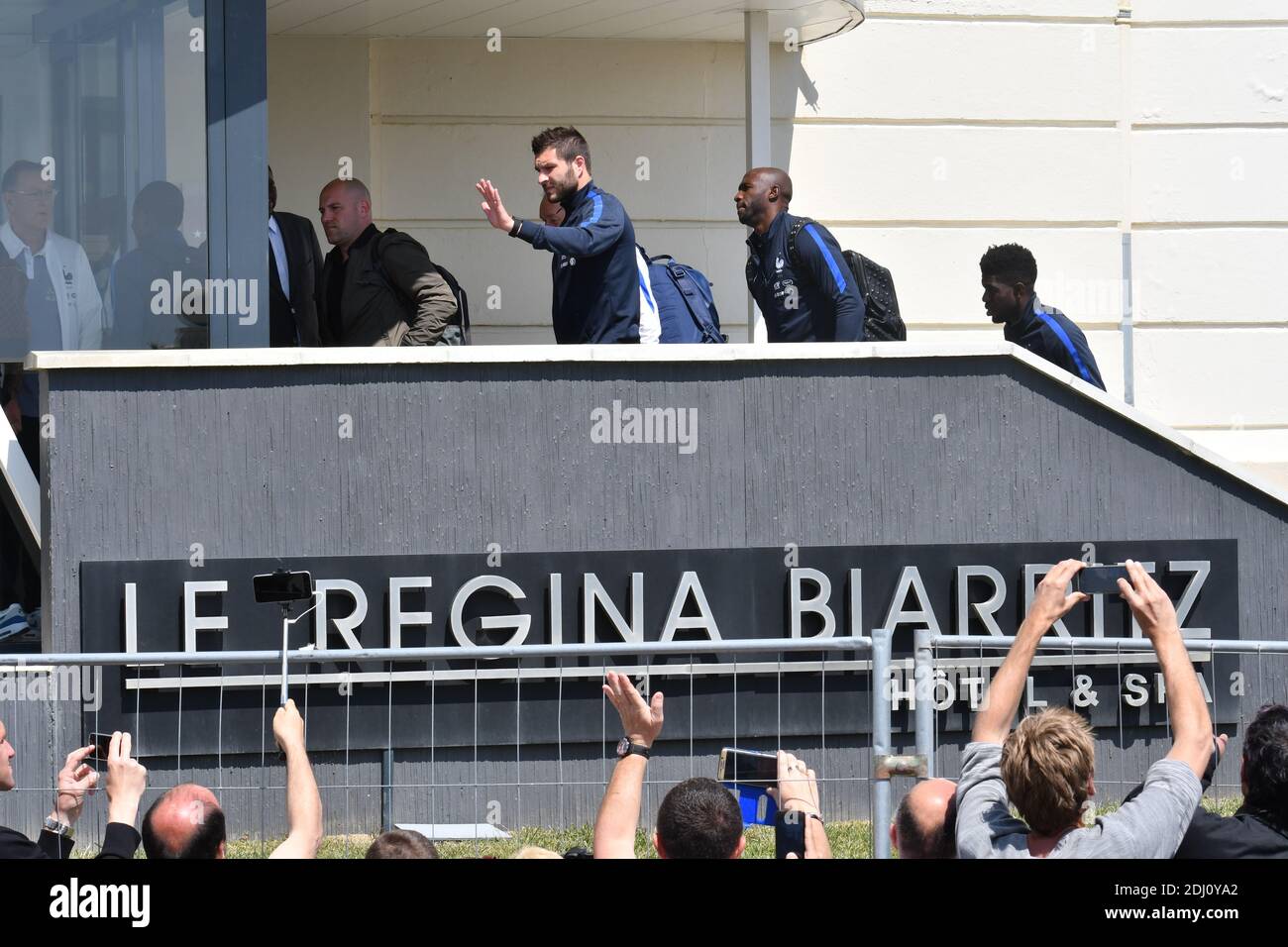 France's Andre Pierre Gignac at the French national football team hotel ...