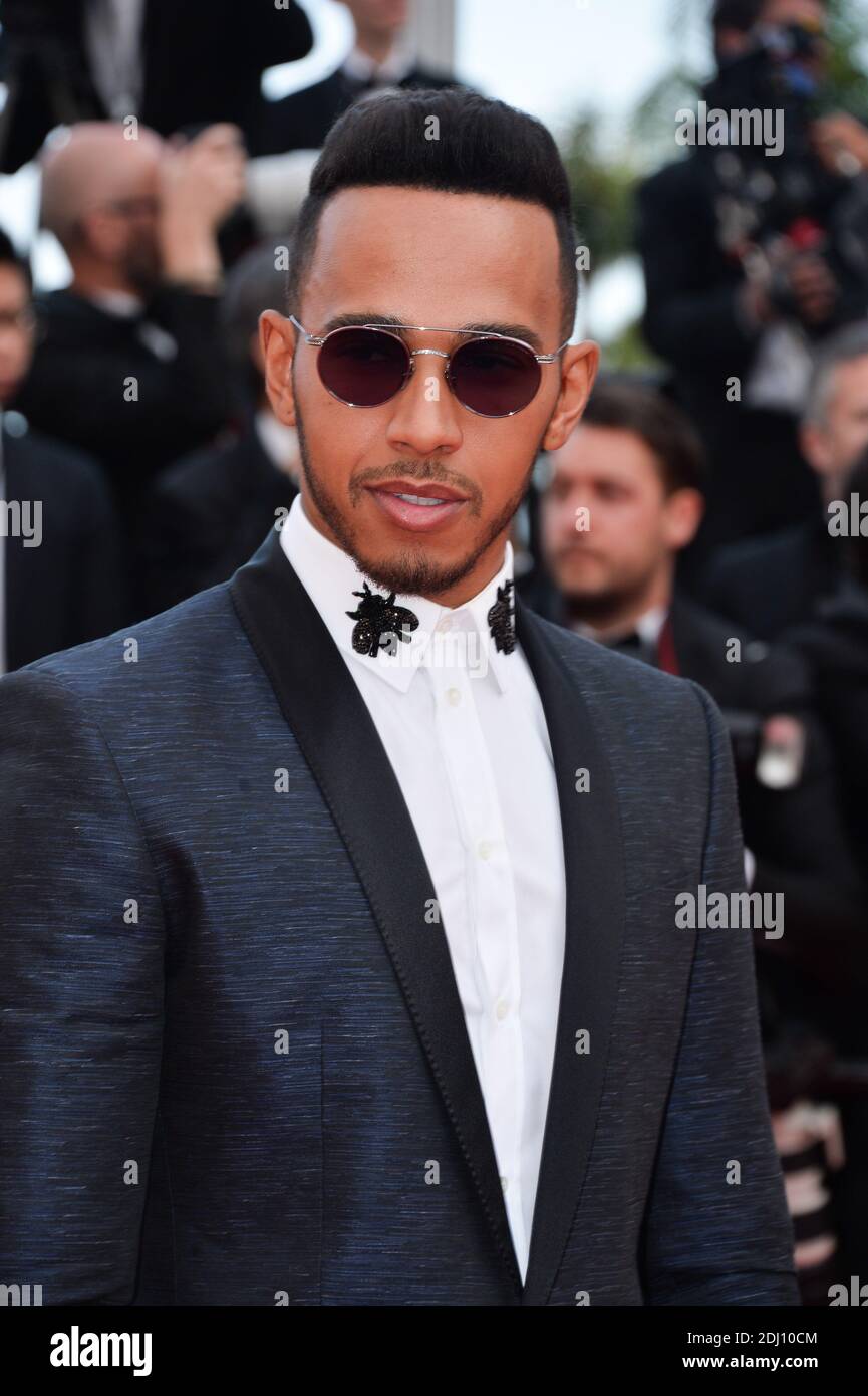 Lewis Hamilton attending the La Fille Inconnue screening at the Palais ...
