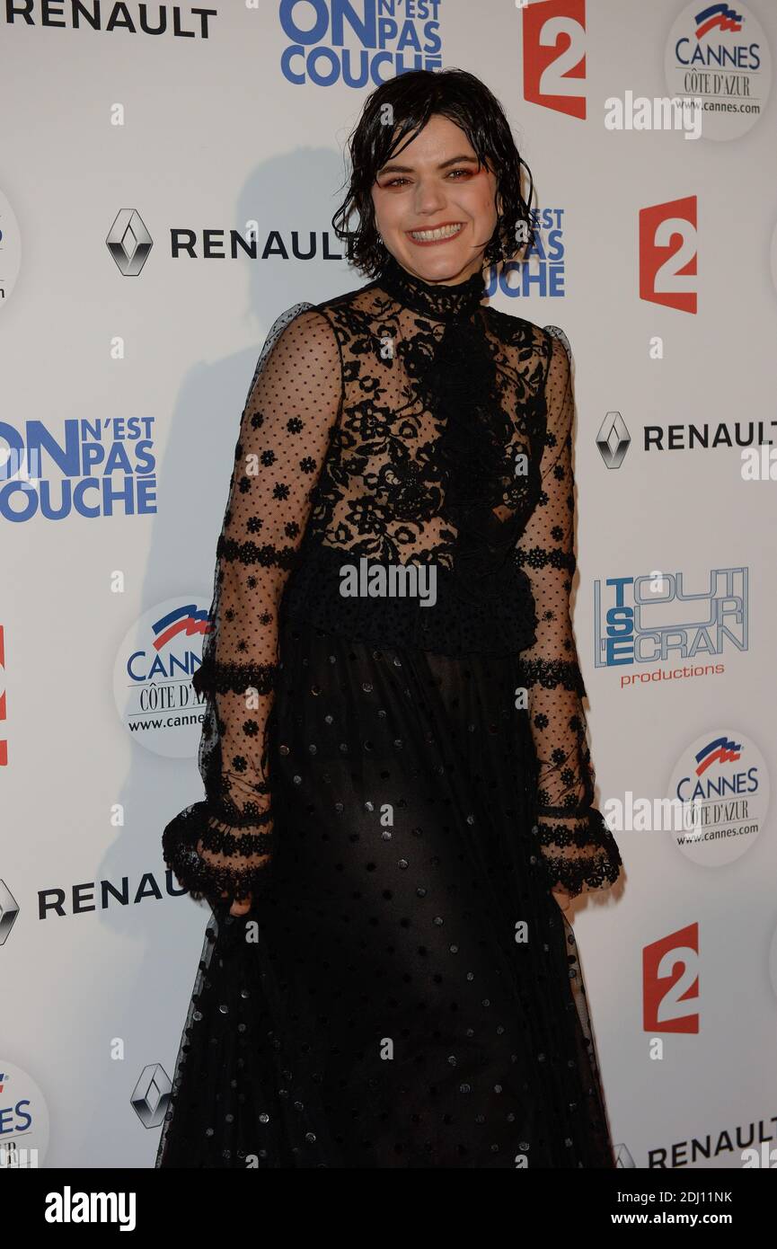 Soko attending the photocall of the TV Show On N'est Pas Couche ahead ...