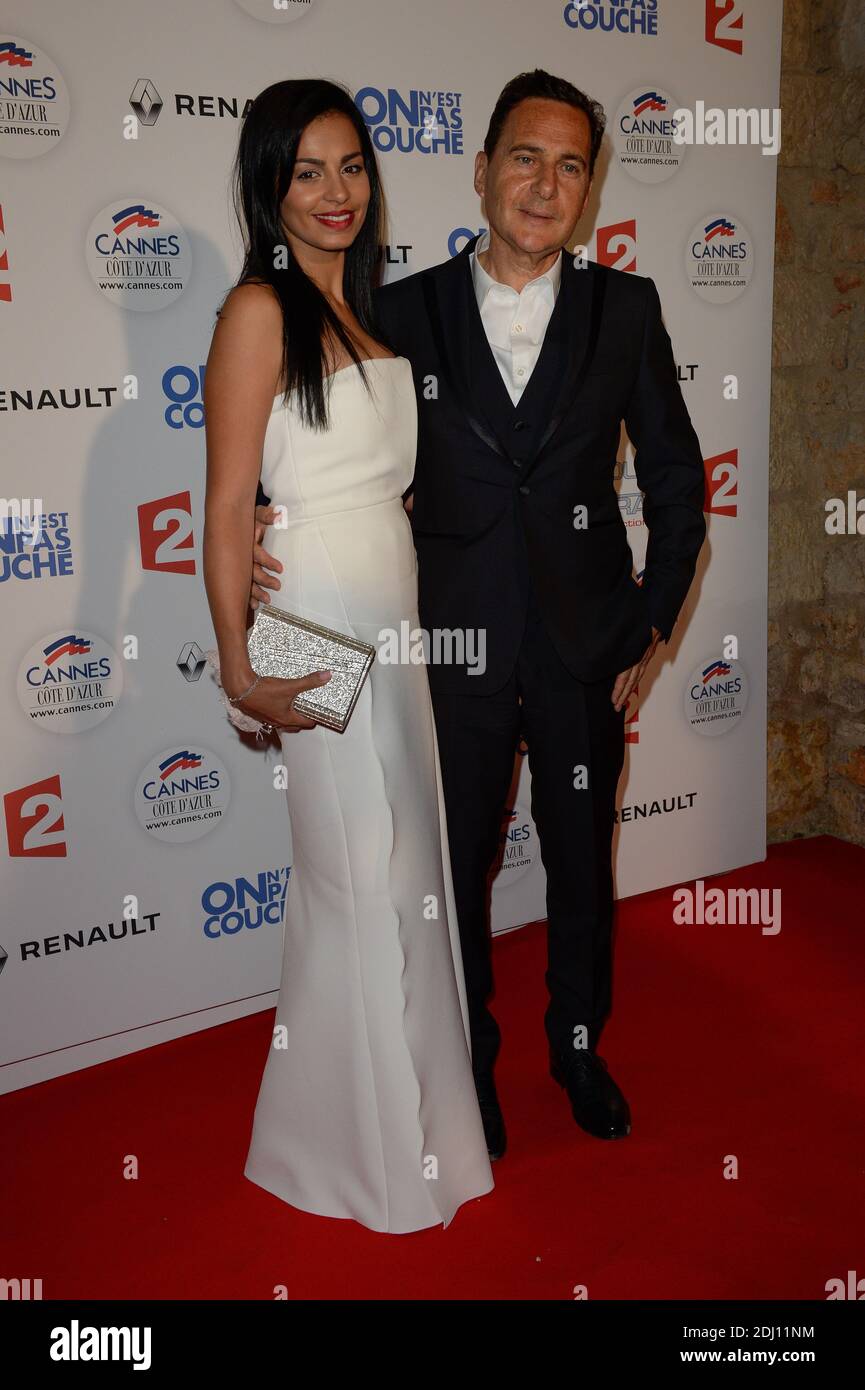 Eric Besson and his wife attending the photocall of the TV Show On N ...