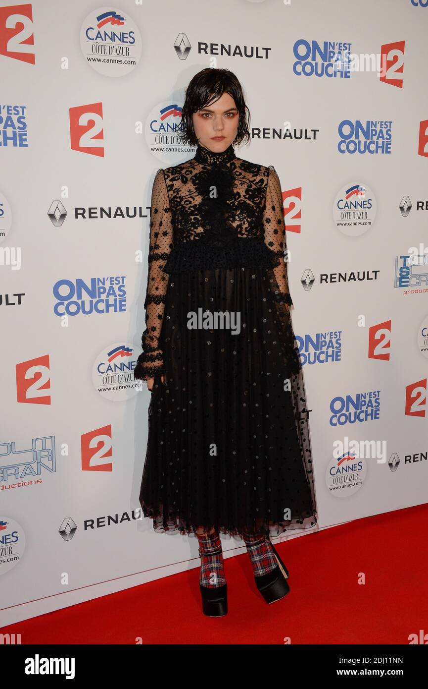Soko attending the photocall of the TV Show On N'est Pas Couche ahead ...