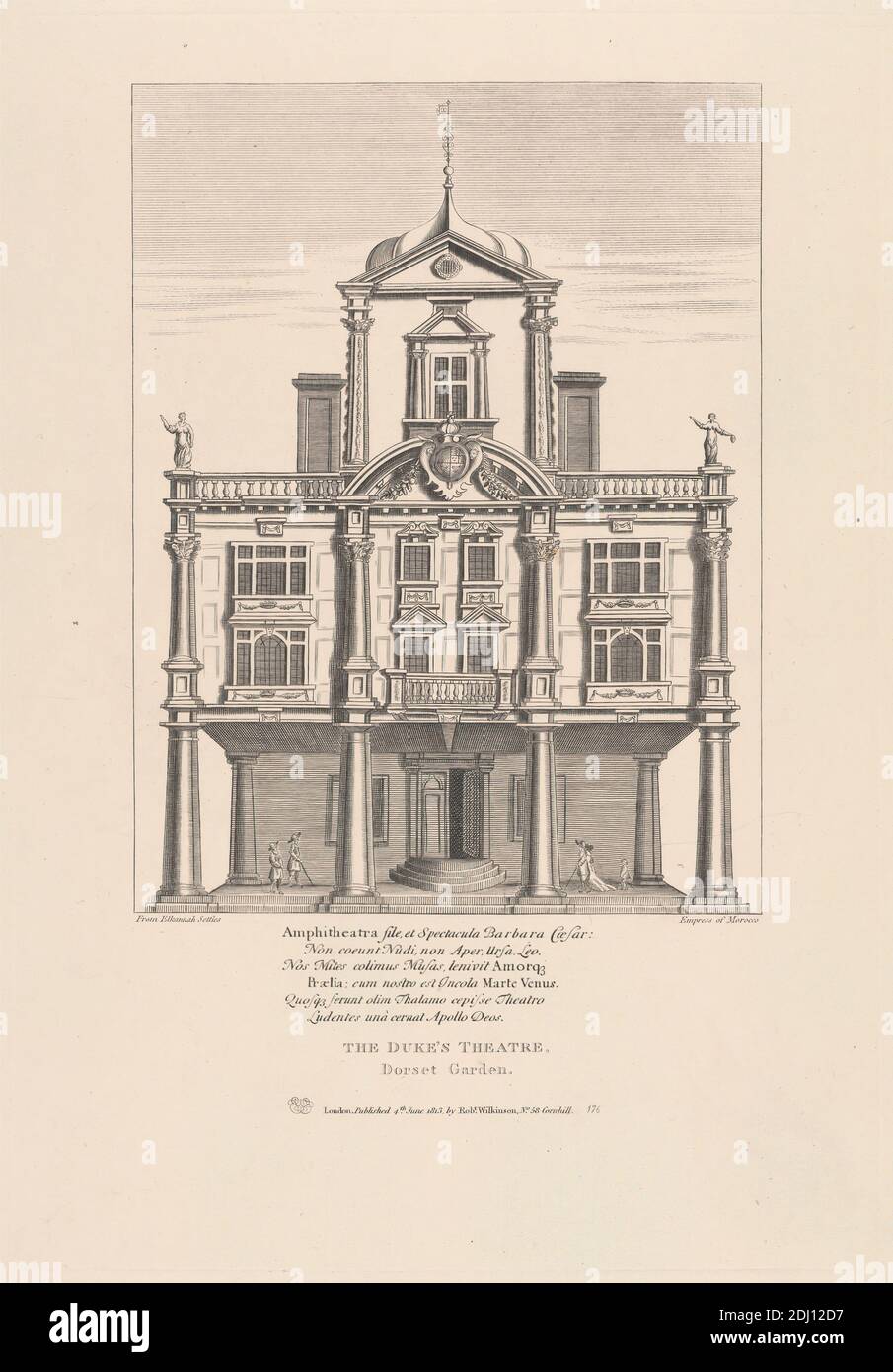 The Duke's Theatre, Dorset Garden, unknown artist, after unknown artist ...
