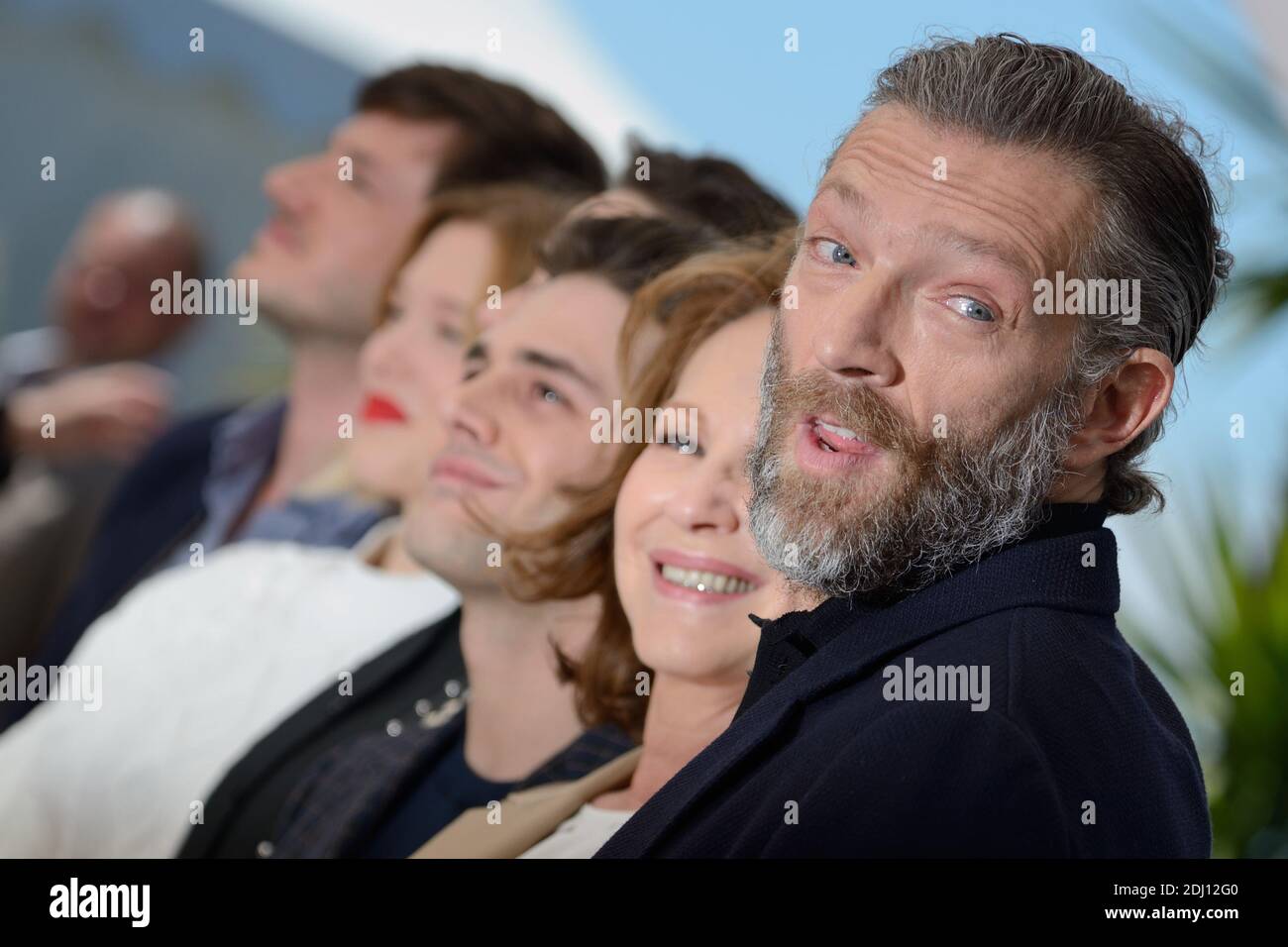 Vincent Cassel, Nathalie Baye, Xavier Dolan, Lea Seydoux and Gaspard Ulliel attending the 'Juste ...
