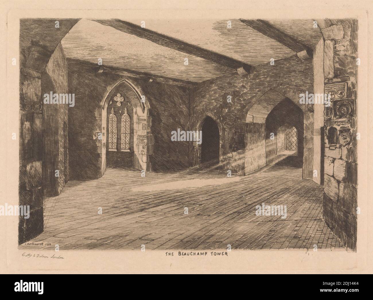 The Beauchamp Tower, unknown artist, (C.R.B. Barrett), 1888, Etching ...