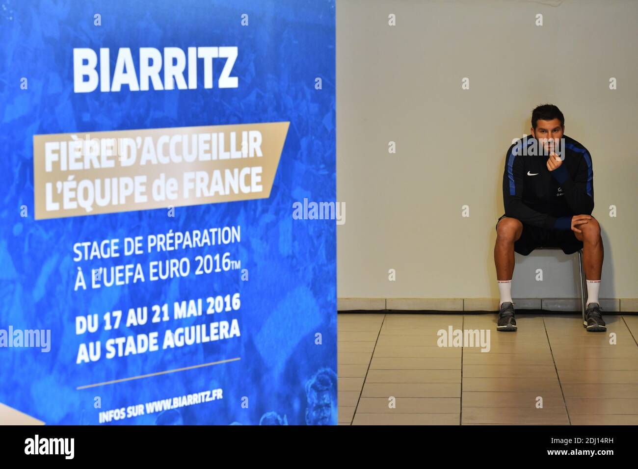 Pierre Gignac during a press conference at the Aguilera stadium in ...