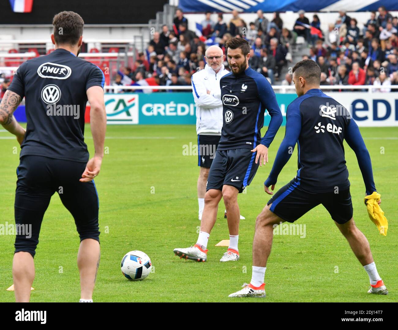 Andre Pierre Gignac during a training session at the Aguilera stadium ...