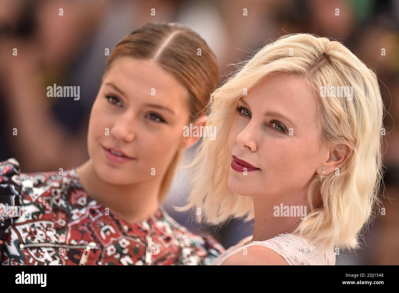 Adele Exarchopoulos, Charlize Theron attending the The Last Face ...