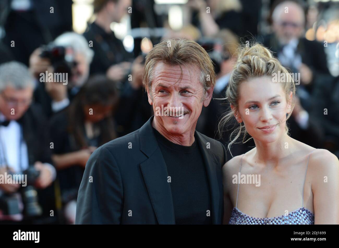 L-R : Sean Penn and his daughter Dylan Frances arrive for the screening ...
