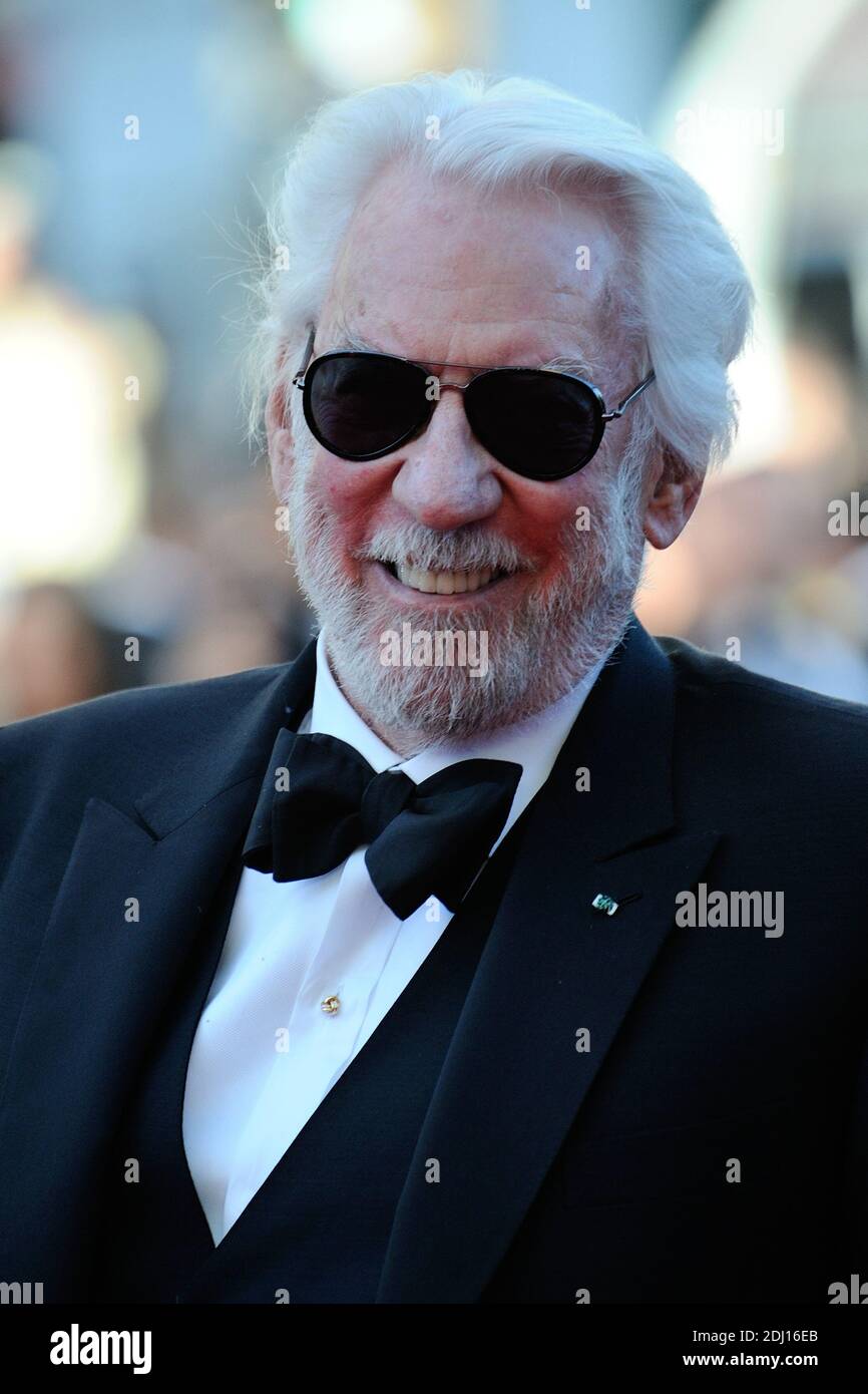 Donald Sutherland attending The Last Face screening at the Palais Des ...
