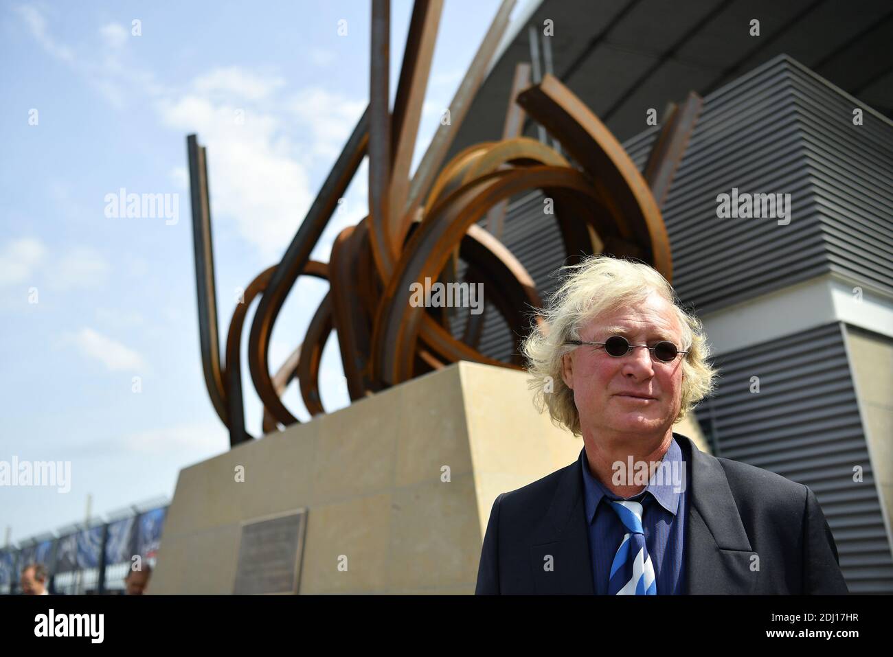 Former French rugbyman turned sculptor Jean-Pierre Rives during the ...