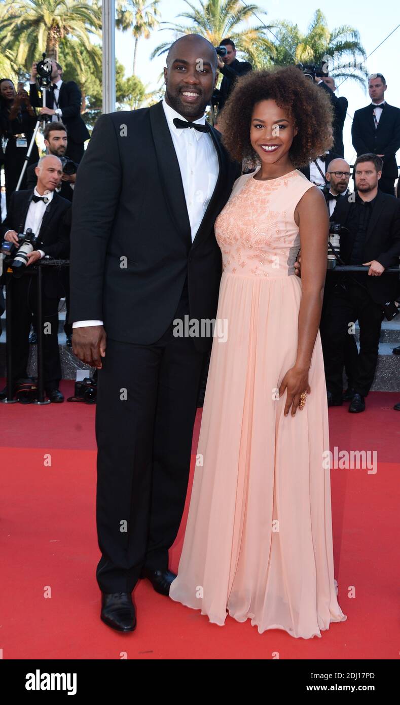 Teddy Riner and wife Luthna attending Elle screening at the Palais Des ...