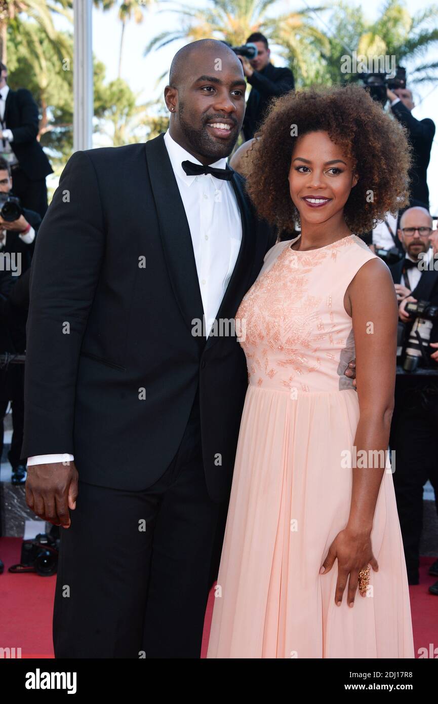 Teddy Riner and wife Luthna attending Elle screening at the Palais Des ...