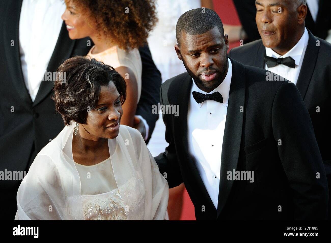 Marie-Pierre Riner and Teddy Riner attending 'Elle' screening at the ...