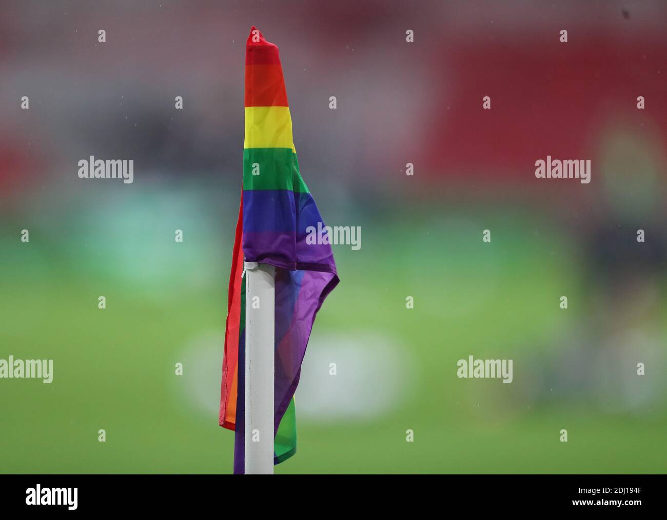 Rainbow corner flag hi-res stock photography and images - Alamy