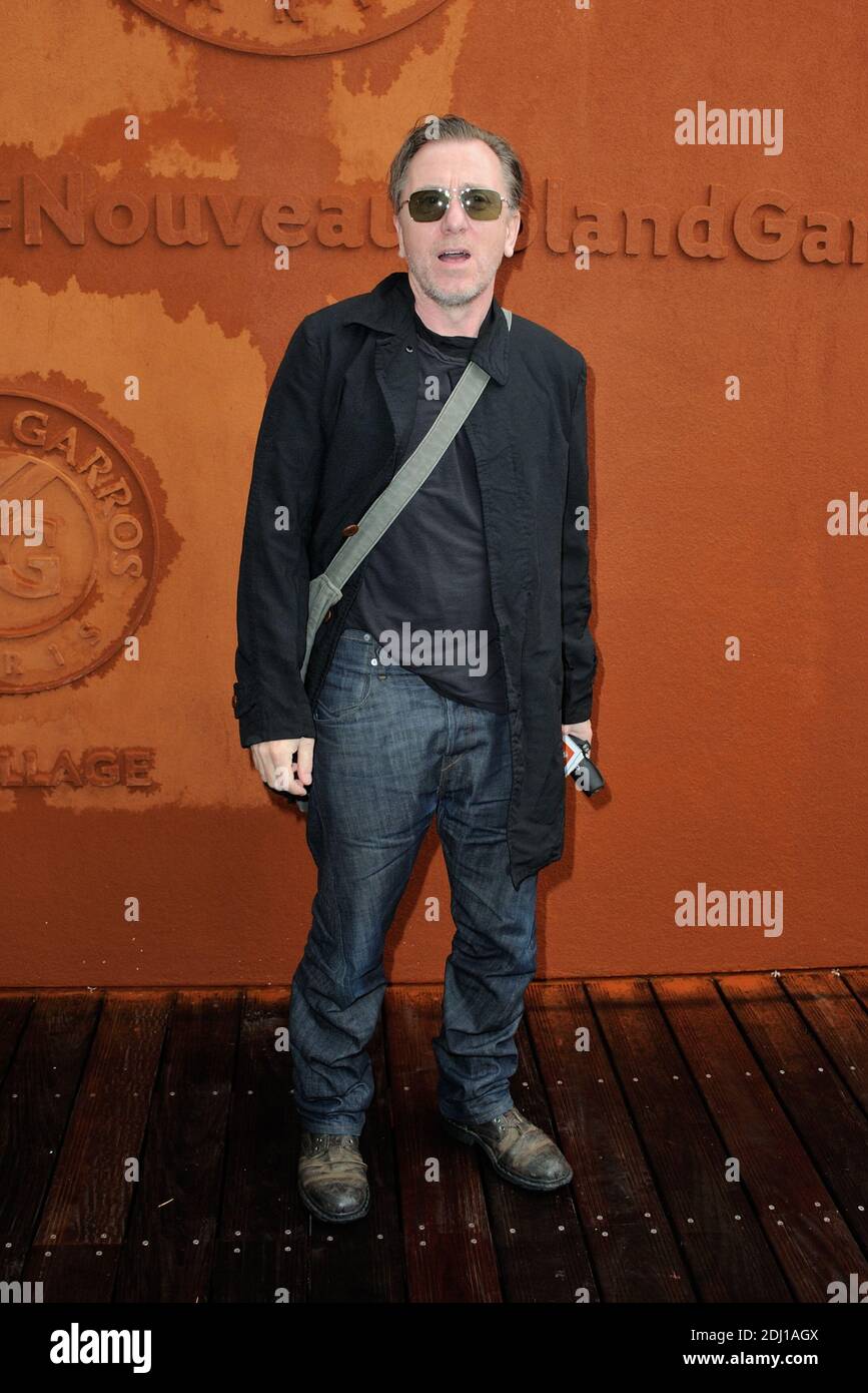 Tim Roth posing at the Village during French Tennis Open at Roland ...