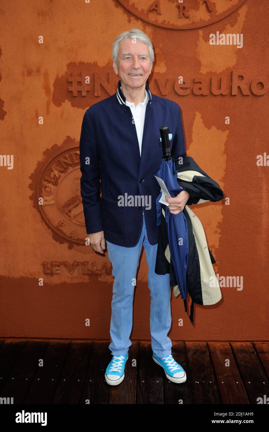 Jean-Claude Narcy posing at the Village during French Tennis Open at ...