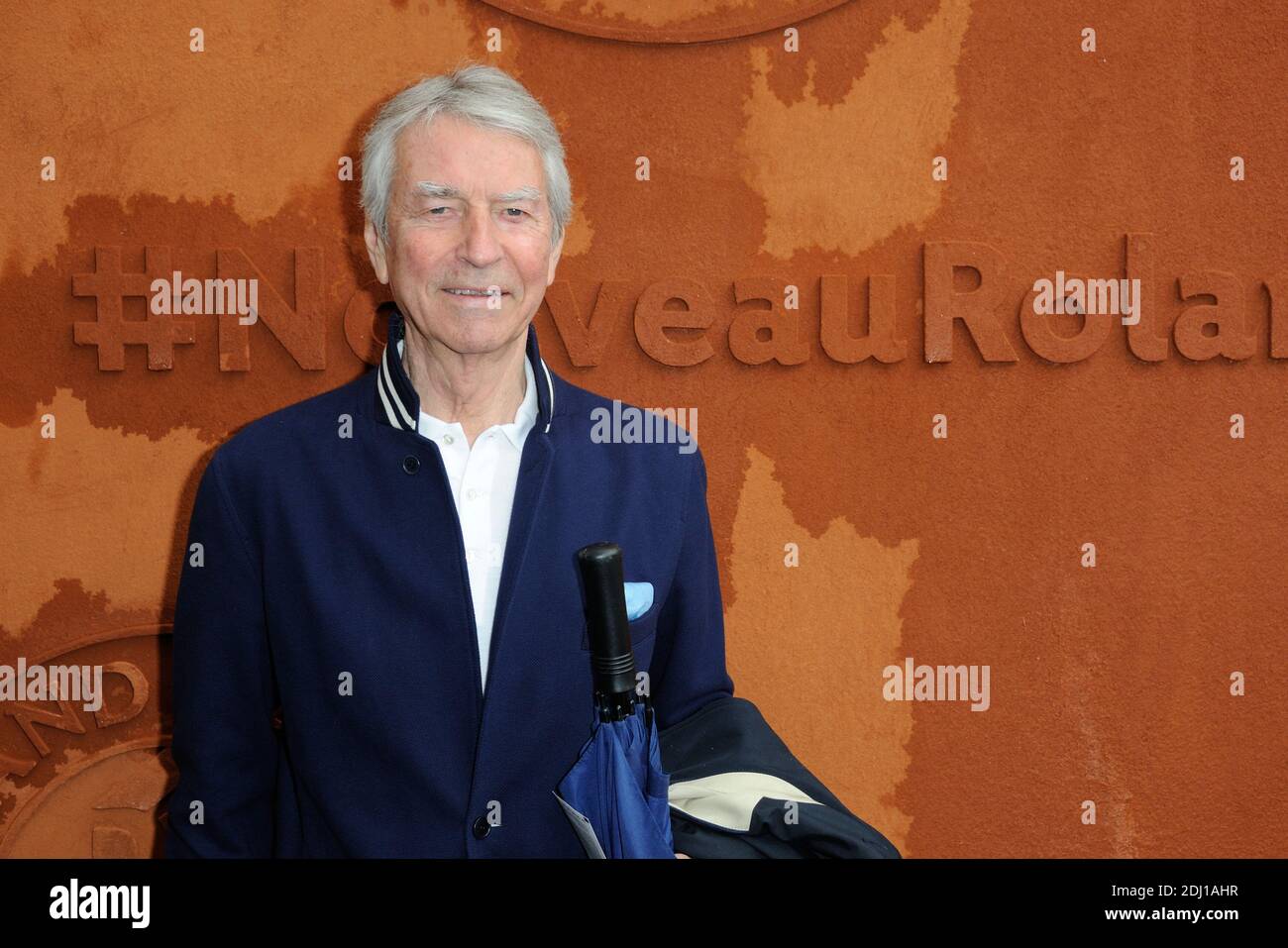 Jean-Claude Narcy posing at the Village during French Tennis Open at ...