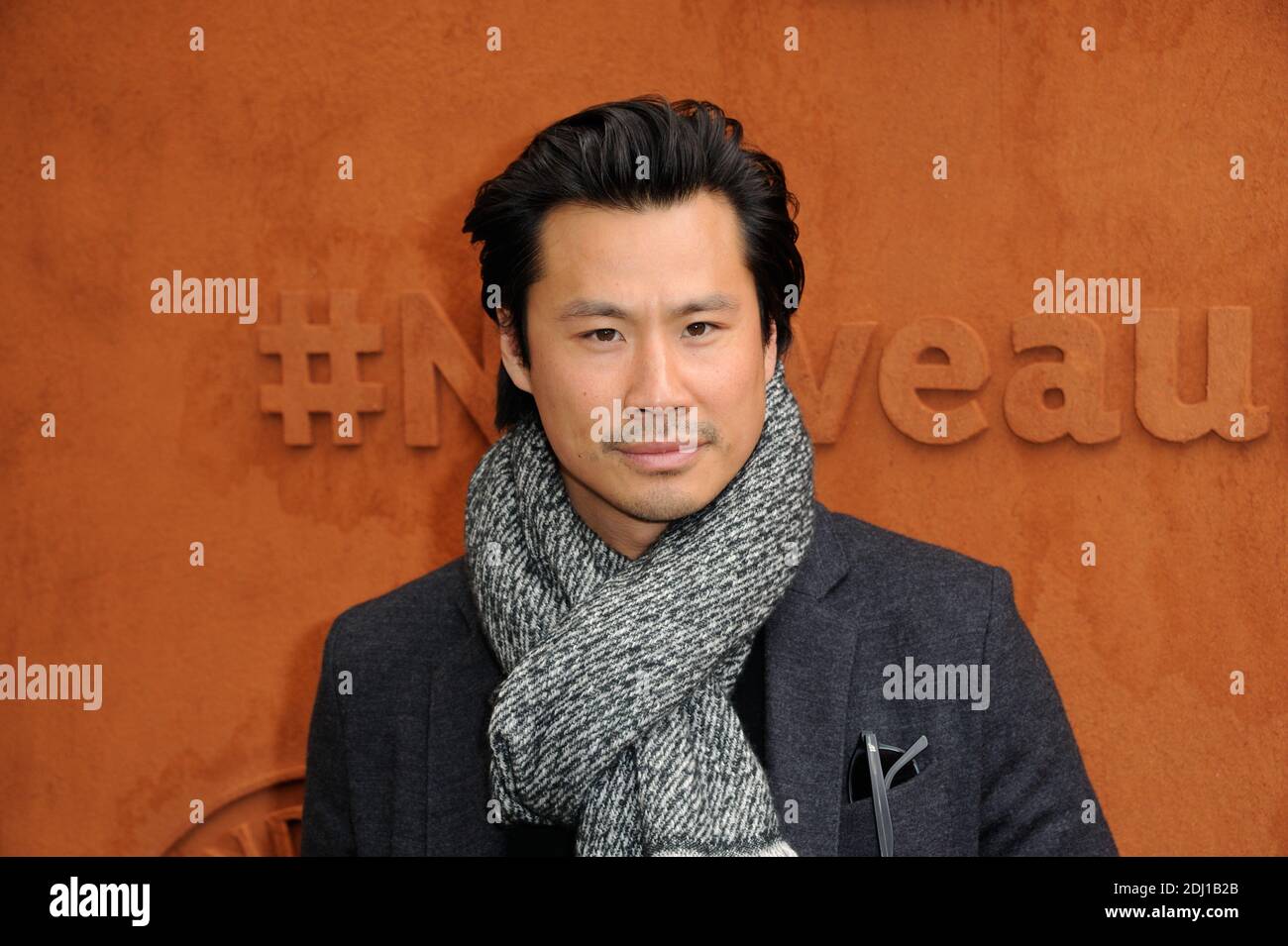 Frederic Shau posing at the Village during French Tennis Open at Roland ...