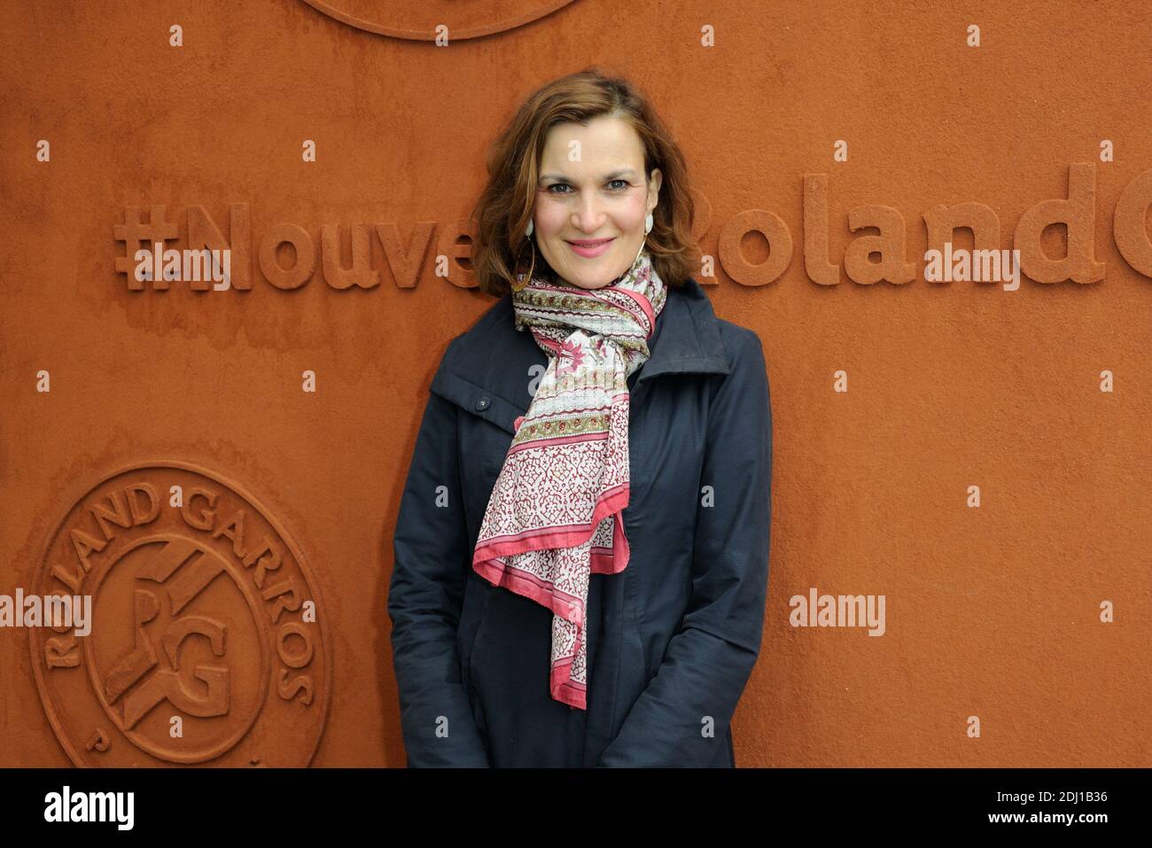 Armelle posing at the Village during French Tennis Open at Roland ...