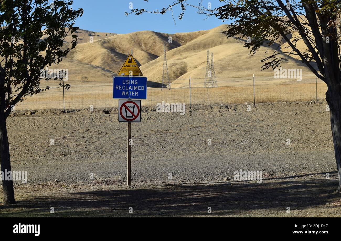 signs at rest stop along I-5 Freeway in California Stock Photo - Alamy