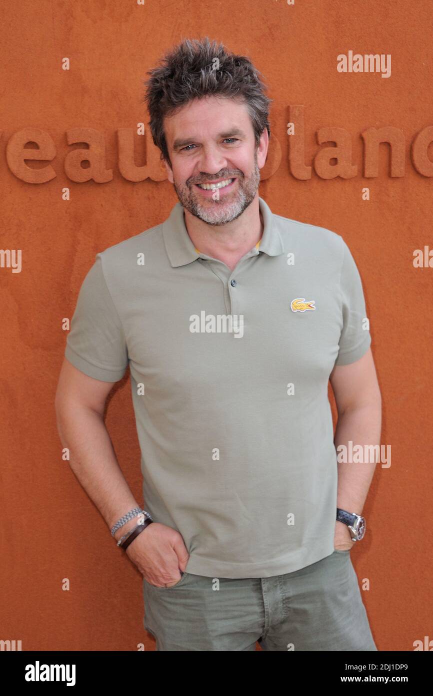 Herve Mathoux posing at the Village during French Tennis Open at Roland ...