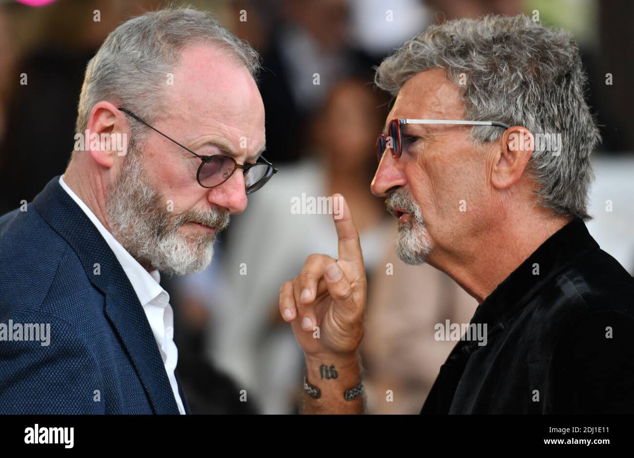 Actor Liam Cunningham and Eddie Jordan attending the Amber Lounge ...