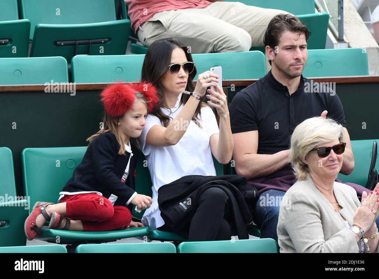 Brazilian Football player of PSG, Maxwell with his wife Giulia Andrade ...