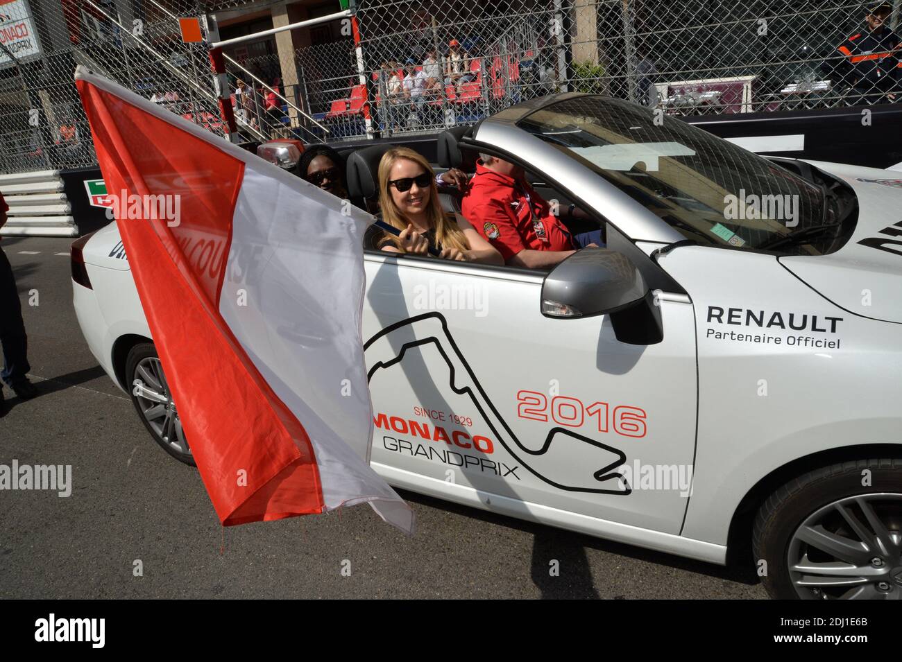 Princess Alexandra of Hanover in the stands prior to the Formula One ...