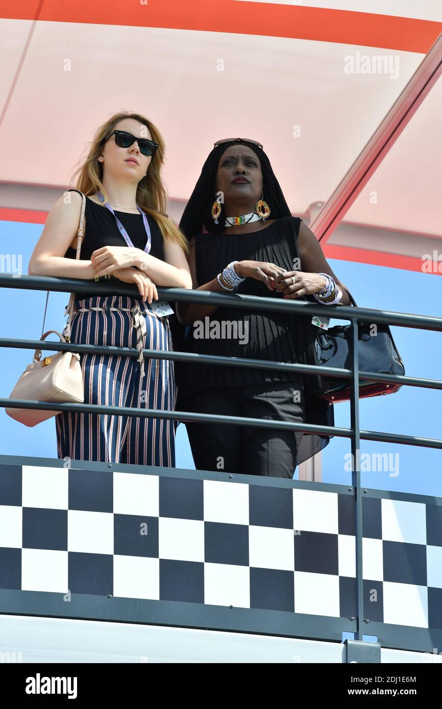Princess Alexandra of Hanover in the stands prior to the Formula One ...